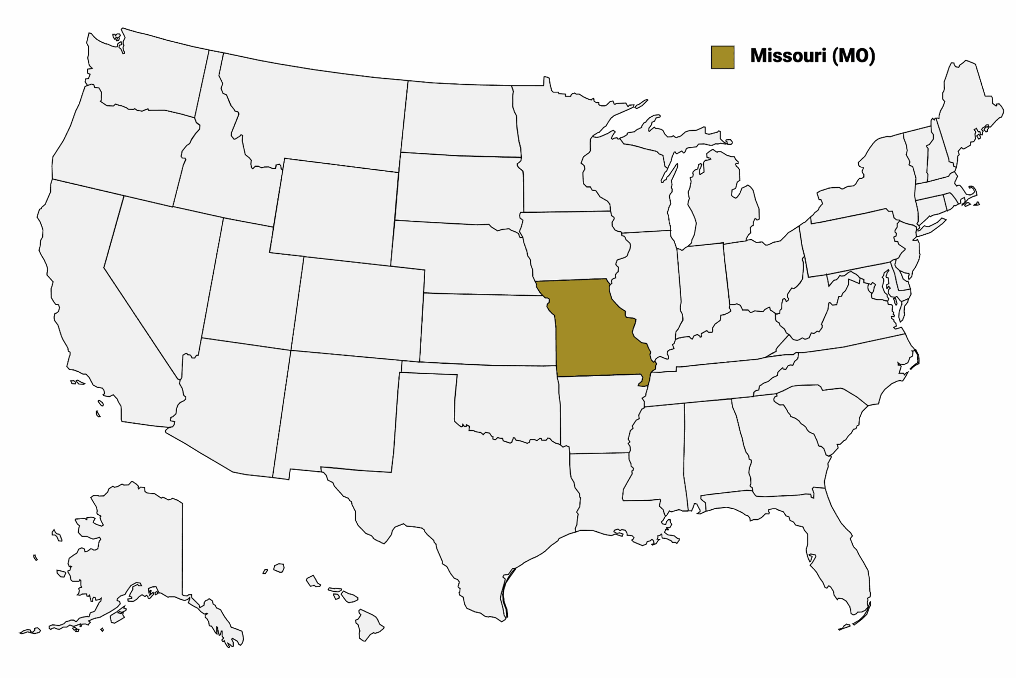 Where Is Missouri On A Map of USA